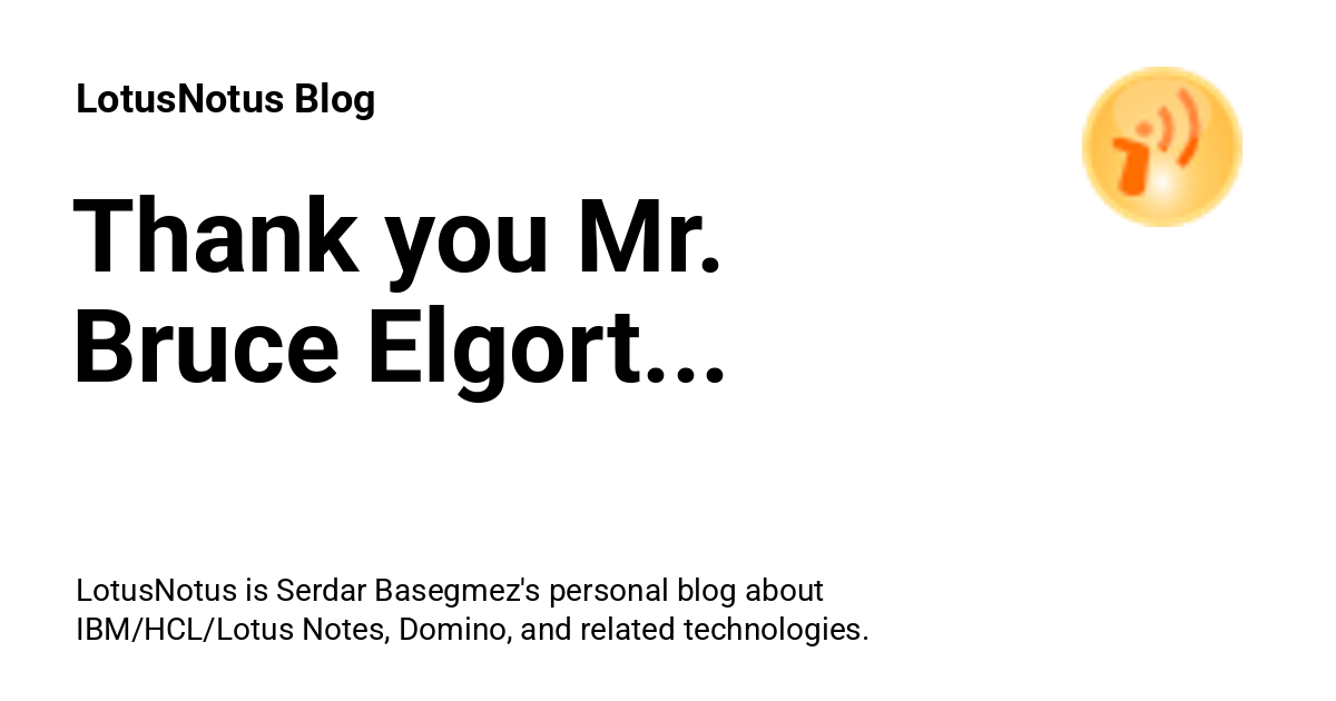 Thank you Mr. Bruce Elgort... - LotusNotus Blog